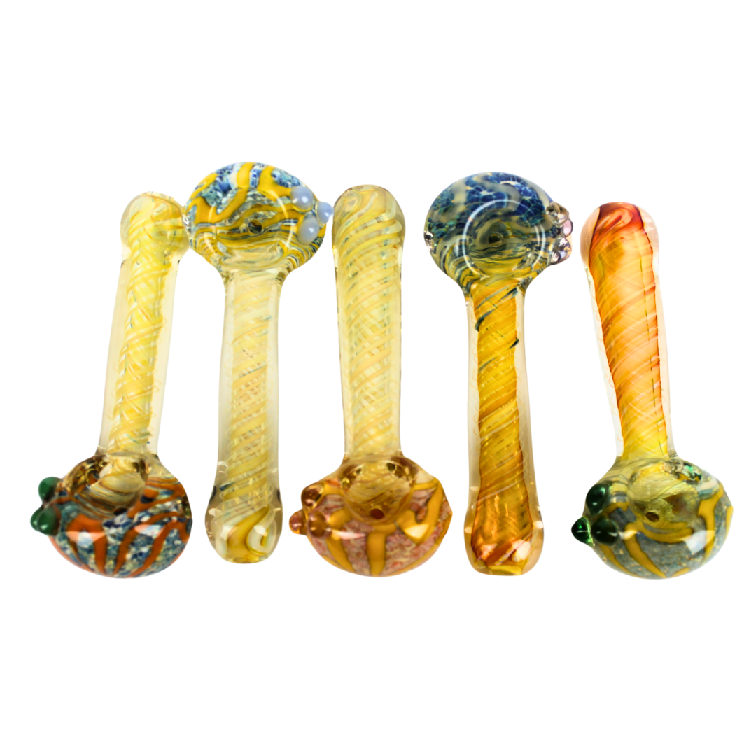 SSP-61 4.5" 3 Dot Spiral Hand Pipe – Z Wave Distro