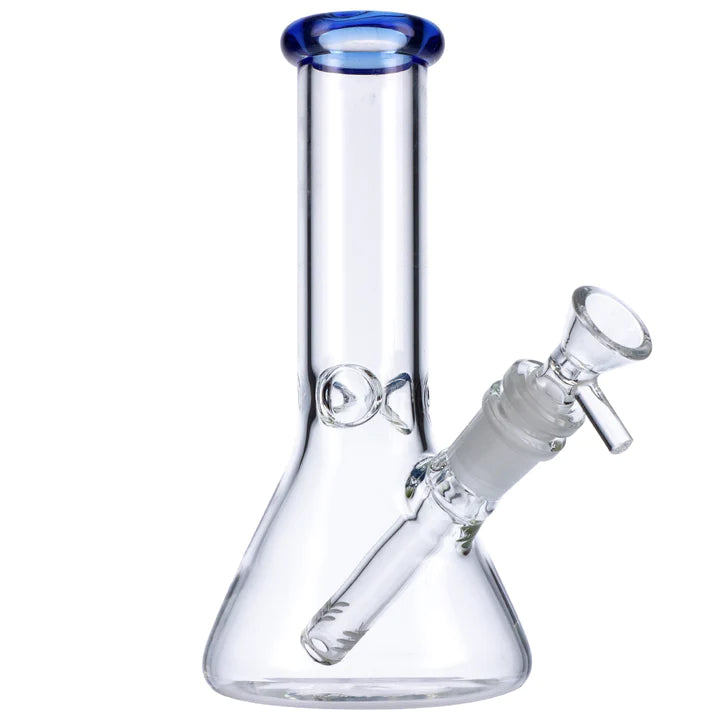8" Mini Beaker w/ Color Lip – Z Wave Distro